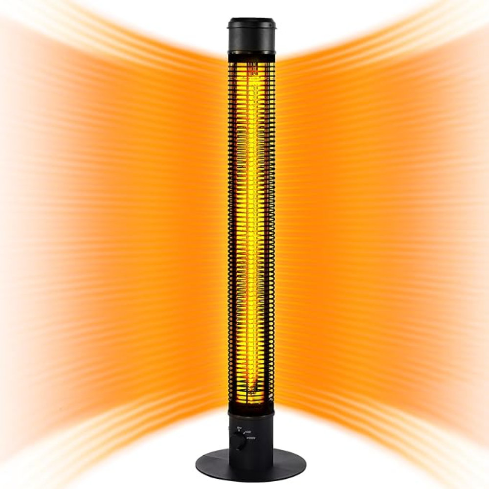 BUILTCO Patio Heaters For Outdoor Use, 45" 1500W Outdoor Electric ...