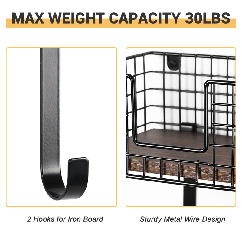 Haitral Metal Wall Mounted Iron Holder & Reviews | Wayfair