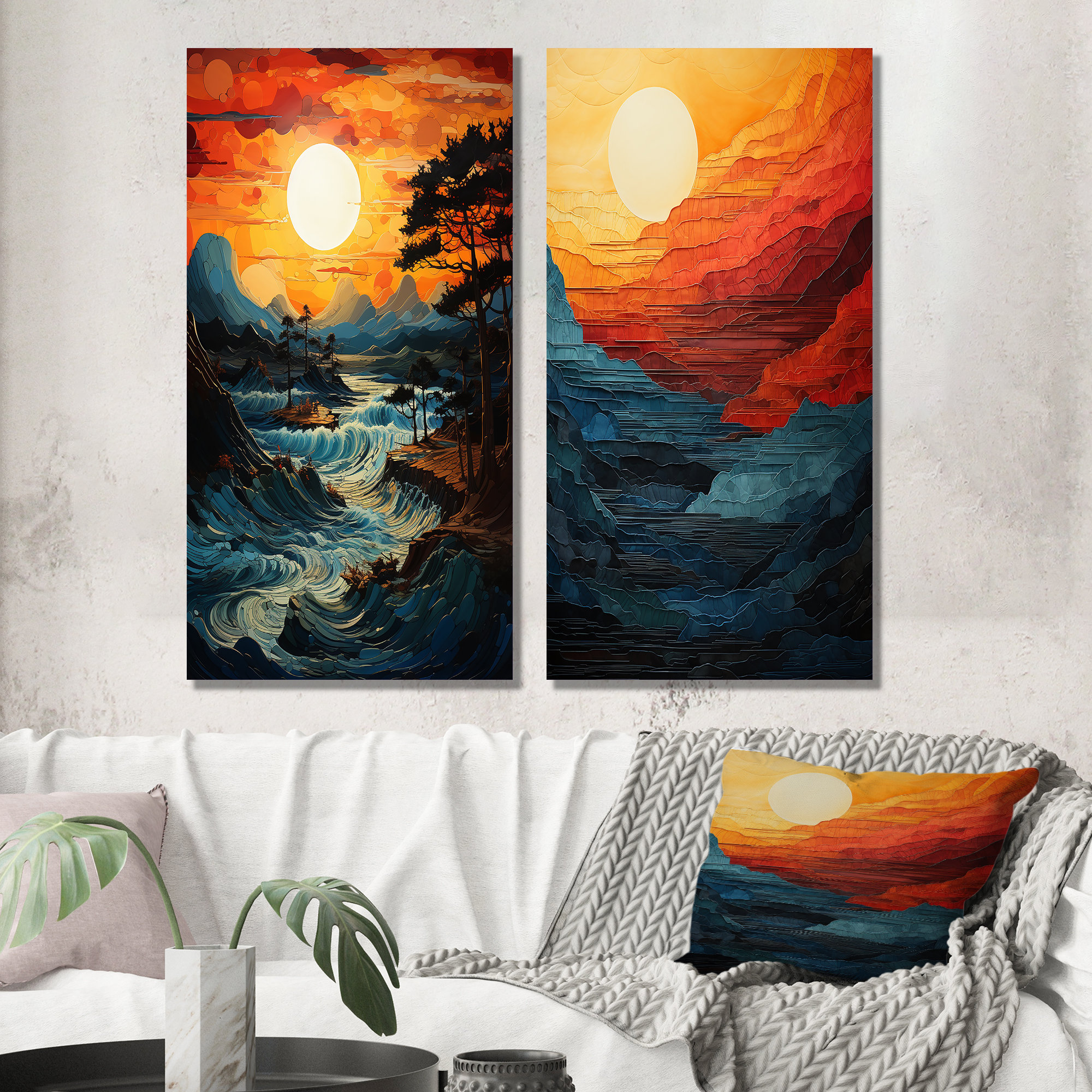Ivy Bronx Golden Sunrise Silhouetted VI - Landscape & Nature Wall Decor ...