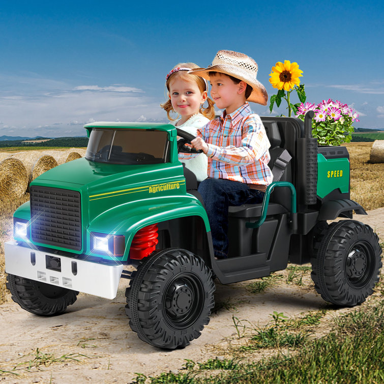JOYLDIAS 24 Volt 2 Seater Tractors / Construction Battery Powered Ride ...