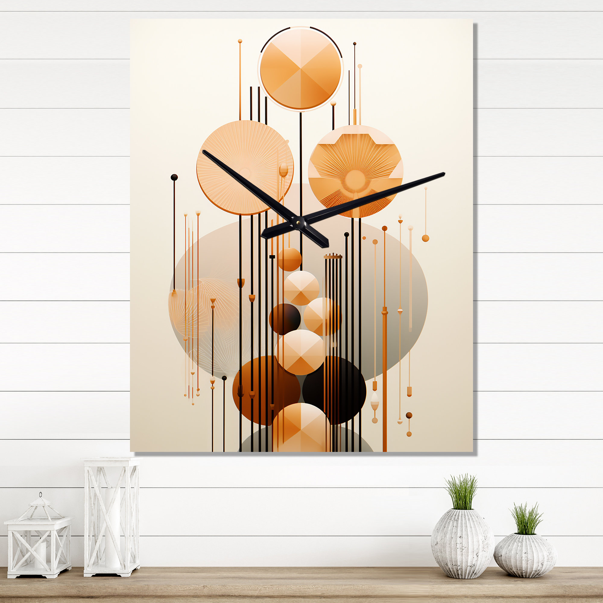 Design Art Glorious Elegance Nouveau Abstract Geometric II - Modern ...