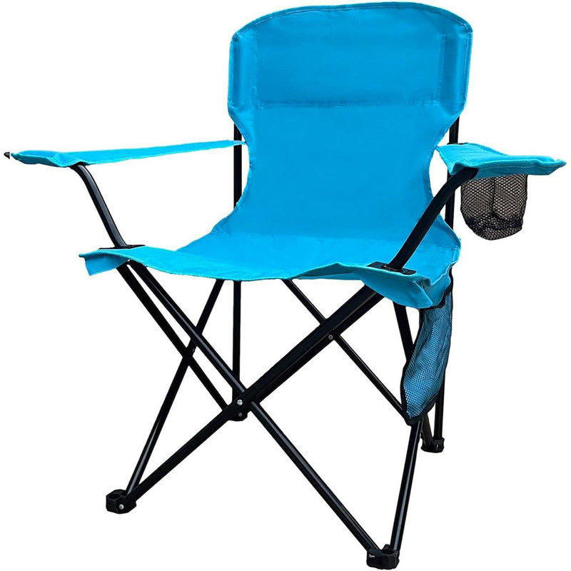 Arlmont & Co. Camping Collapsible Chairs with Cooler Bag, Storage ...