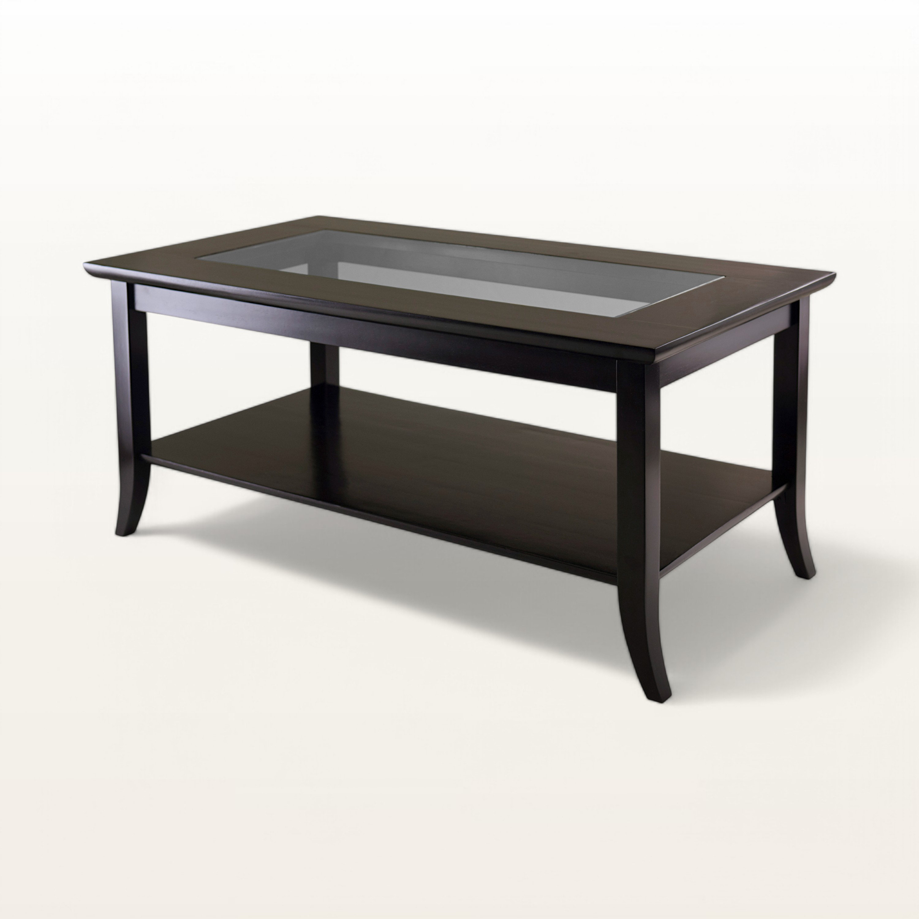Winston Porter Kogan Espresso Finis, Rectangular Coffee Table | Wayfair