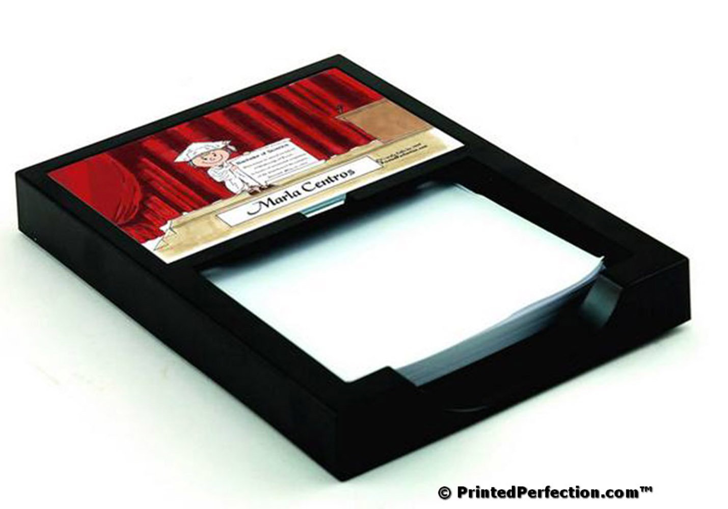 Printed Perfection Personalized Graduation - Male Memo Holder with 100 ...