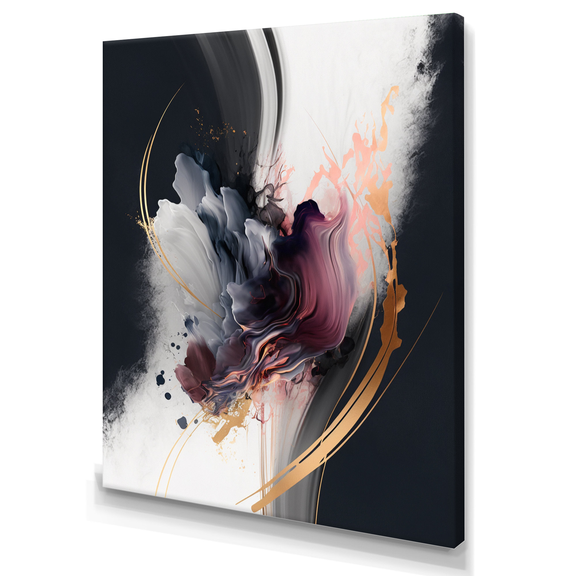 Mercer41 Gold Purple Transcending Complexity I - Abstract Canvas Prints ...