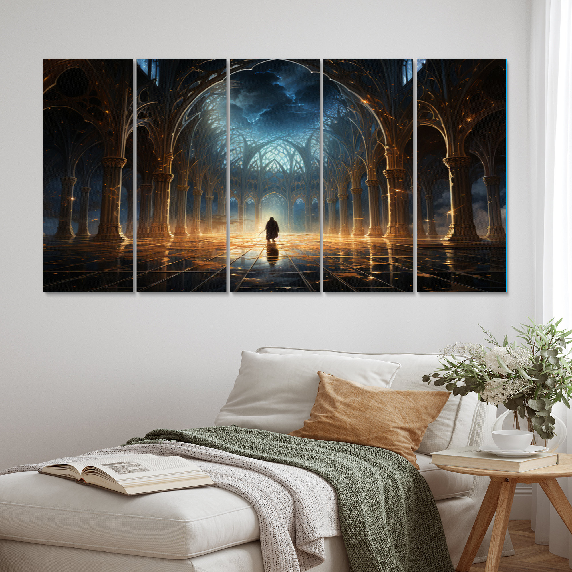 Ebern Designs Islam Art Divine Guidance - Islamic Canvas Wall Art - 5 ...