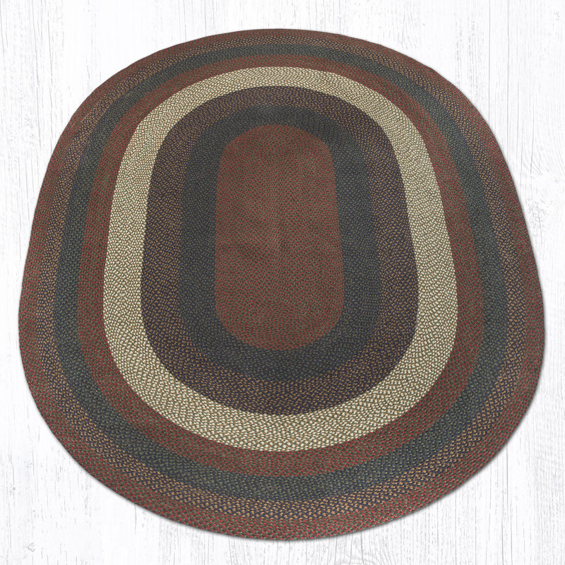 Earth Rugs Burgundy/Gray Braided Area Rug & Reviews | Wayfair