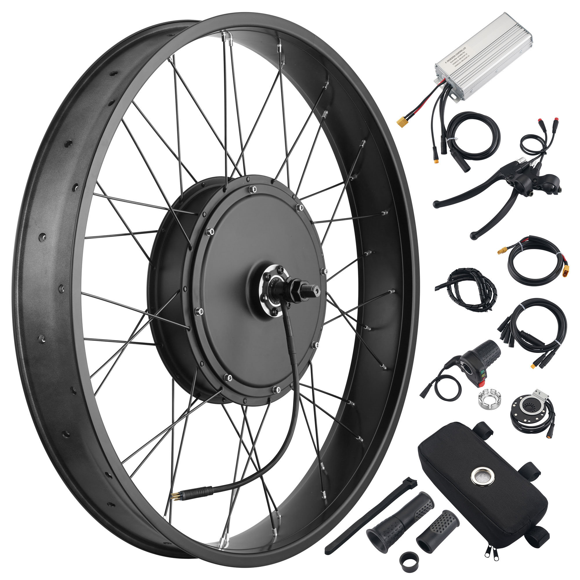 WFX Utility™ 26" Fat Tire 48V Ebike Electric Front Wheel Bicycle ...