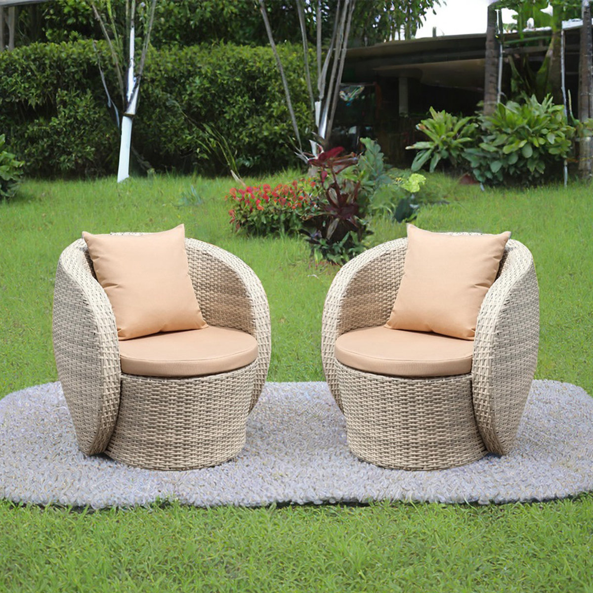 Elegant Home Furnishings.s Outdoor rattan chair sofa leisure imitation ...