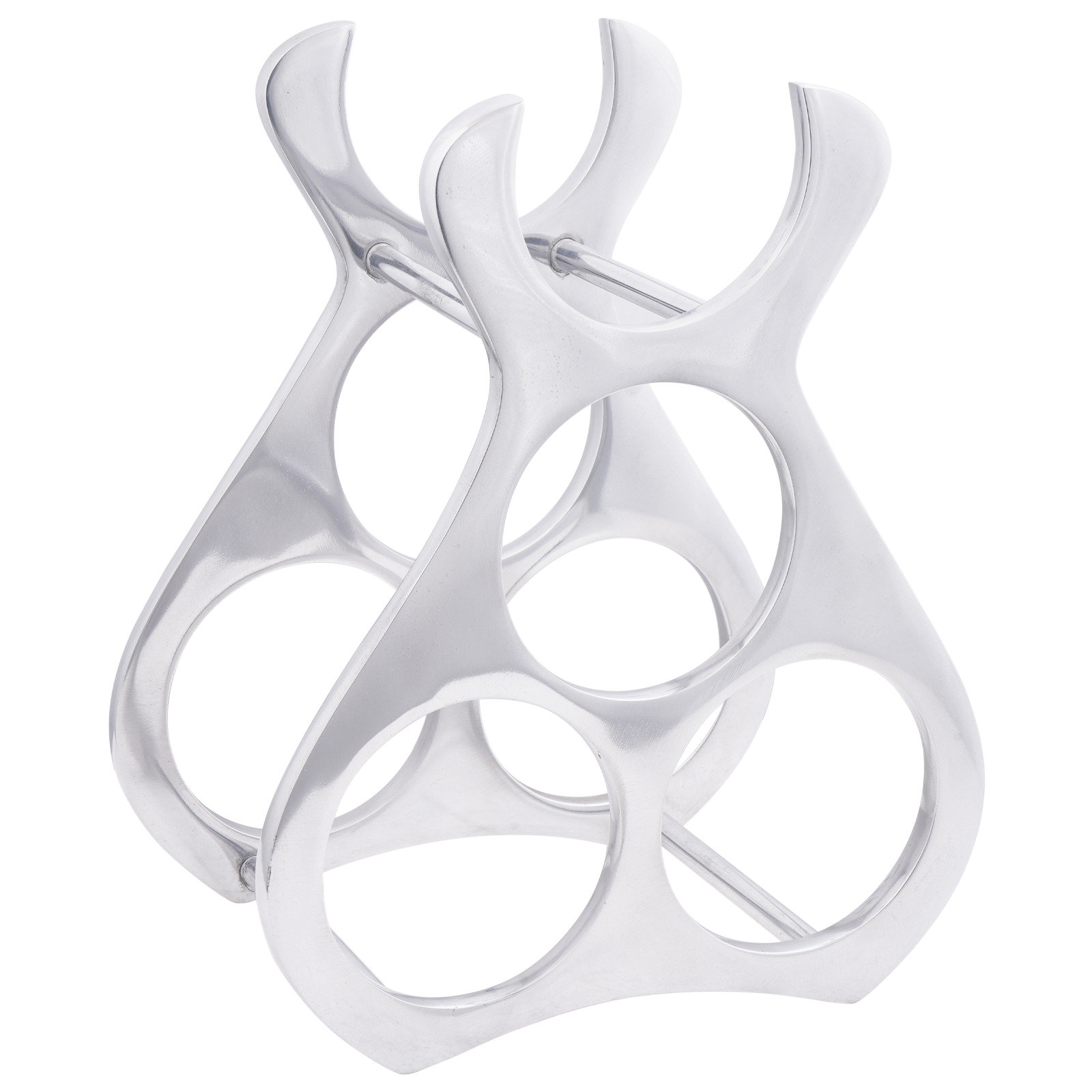 vidaXL Wine Rack Silver 23x14x28 cm Aluminium | Wayfair