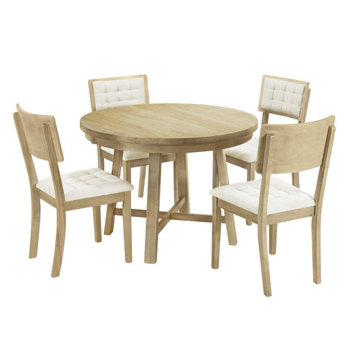 5 Piece Round Kitchen & Dining Room Sets & Tables You'll Love | Wayfair