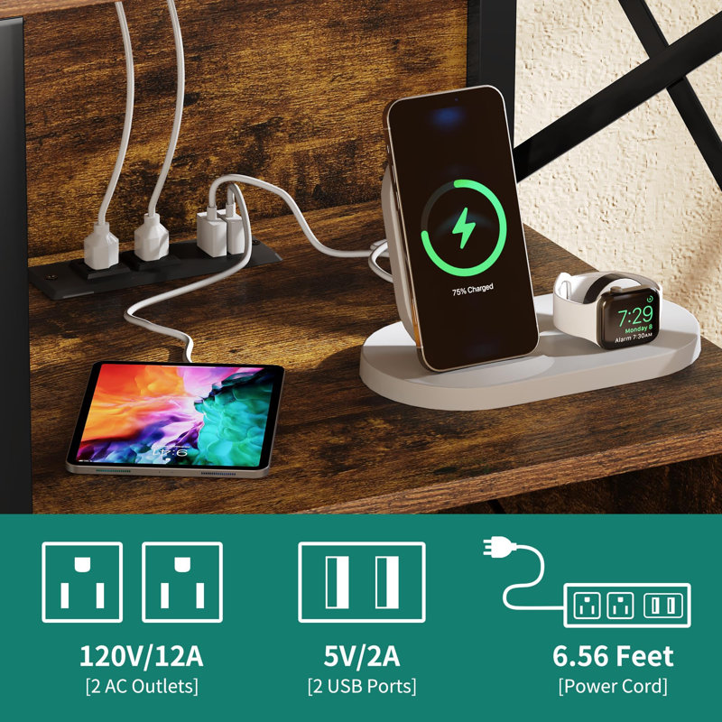 17 Stories Record Player Audio Rack | Wayfair