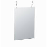 Azar Displays Clear Acrylic Hanging Ceiling Poster Frame 11" Wide X 17 ...