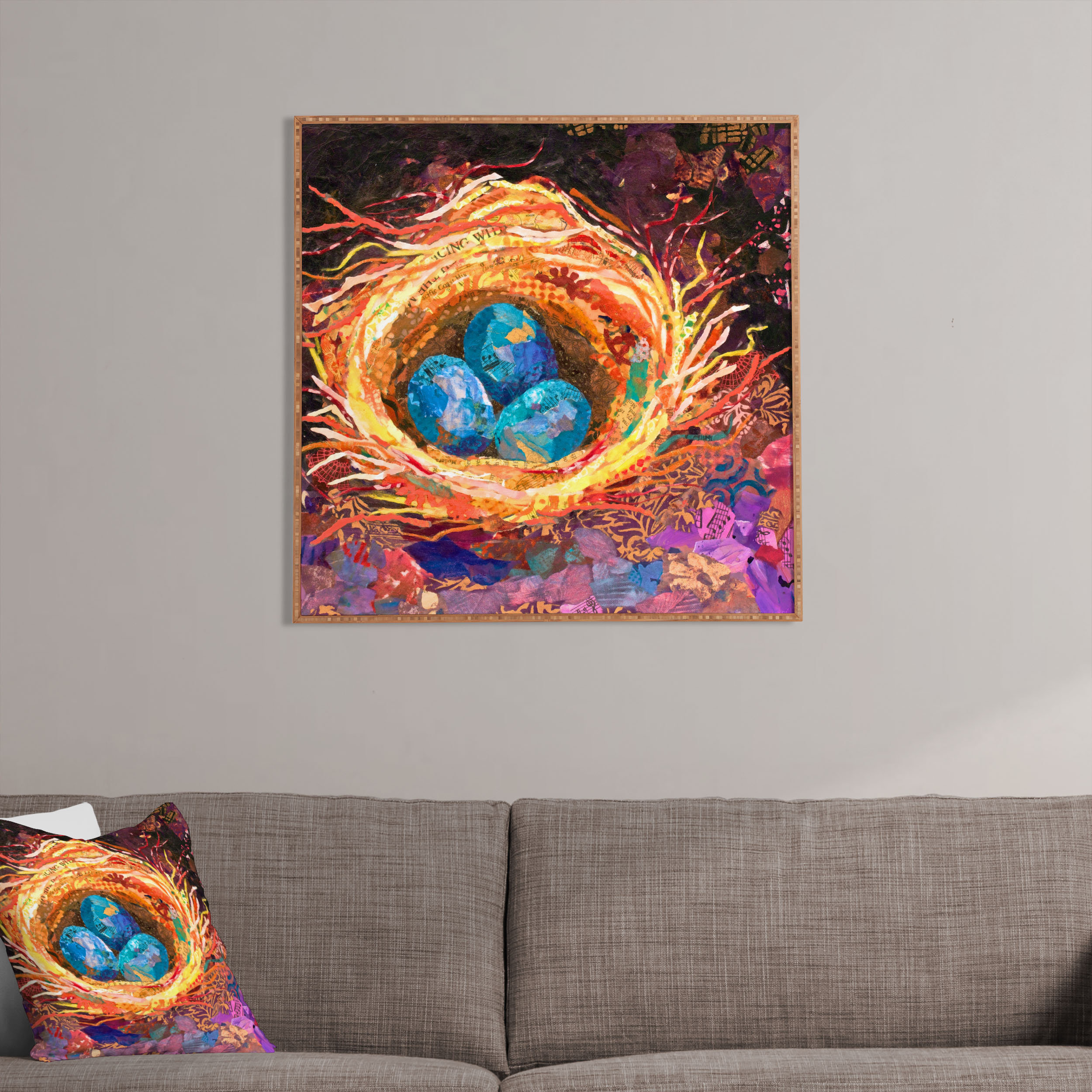 Deny Designs Home Nest by Elizabeth St Hilaire Nelson Framed Wall Art ...