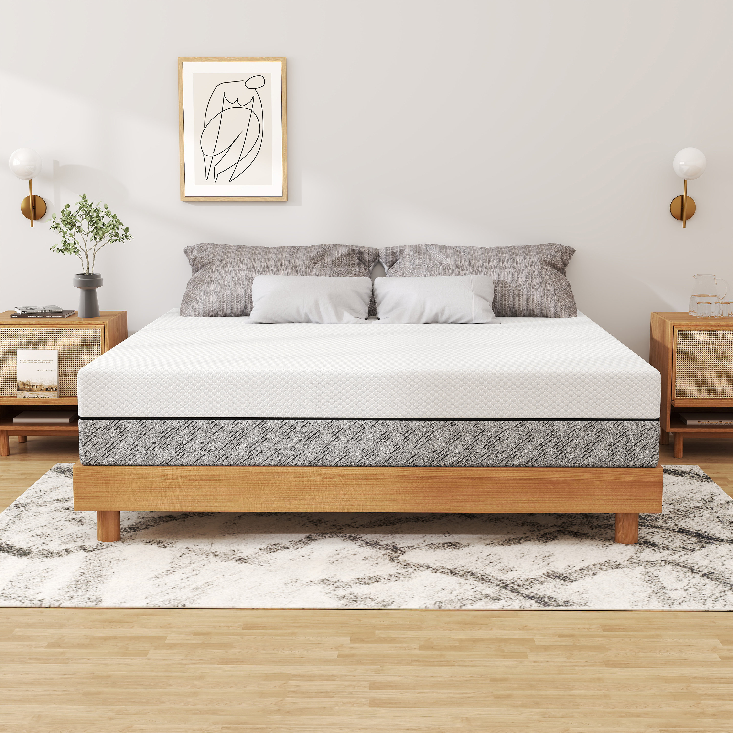 Alwyn Home 10" Medium Memory Foam Mattress In A Box & Reviews | Wayfair