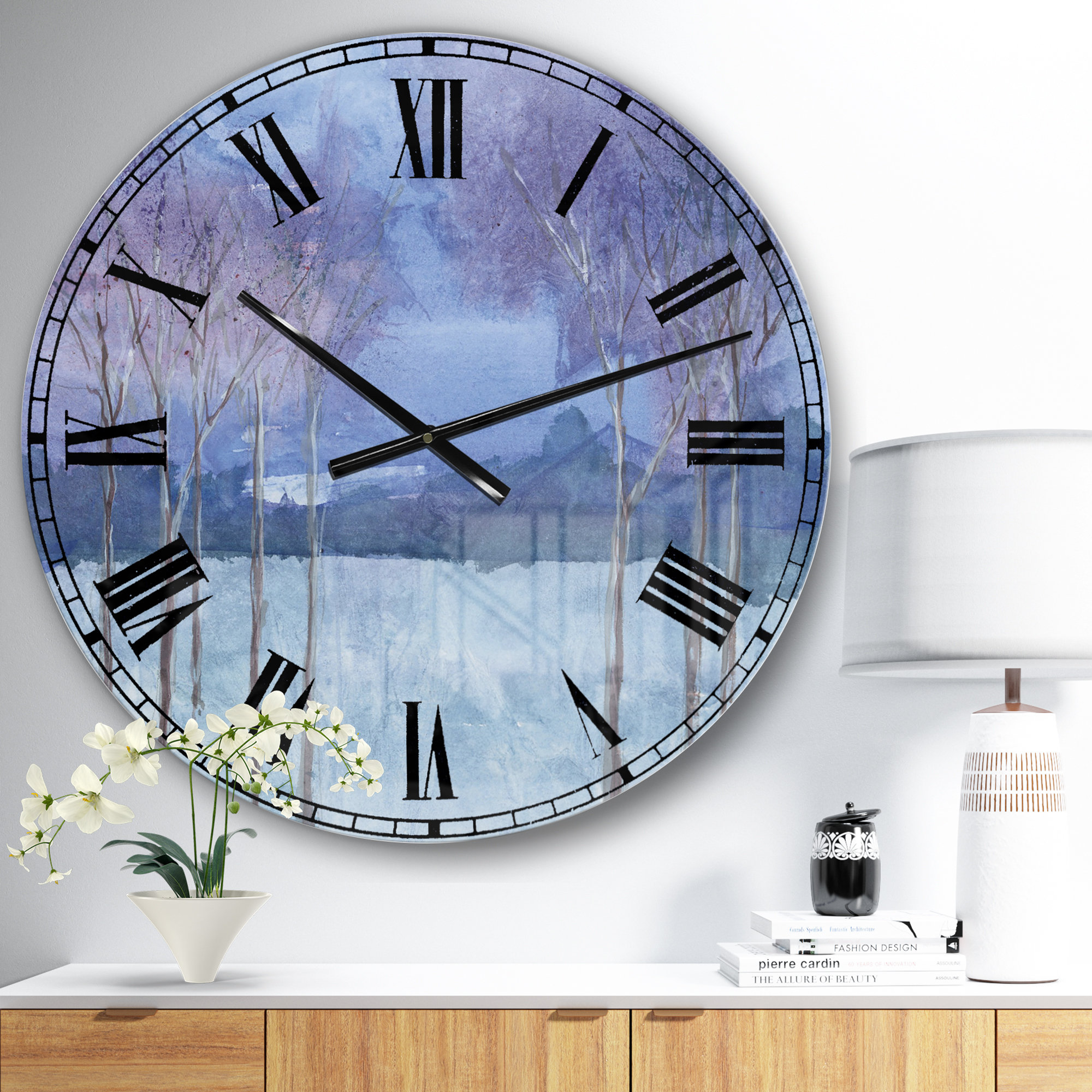 East Urban Home Evening Serenade II - Traditional Wall Clock | Wayfair