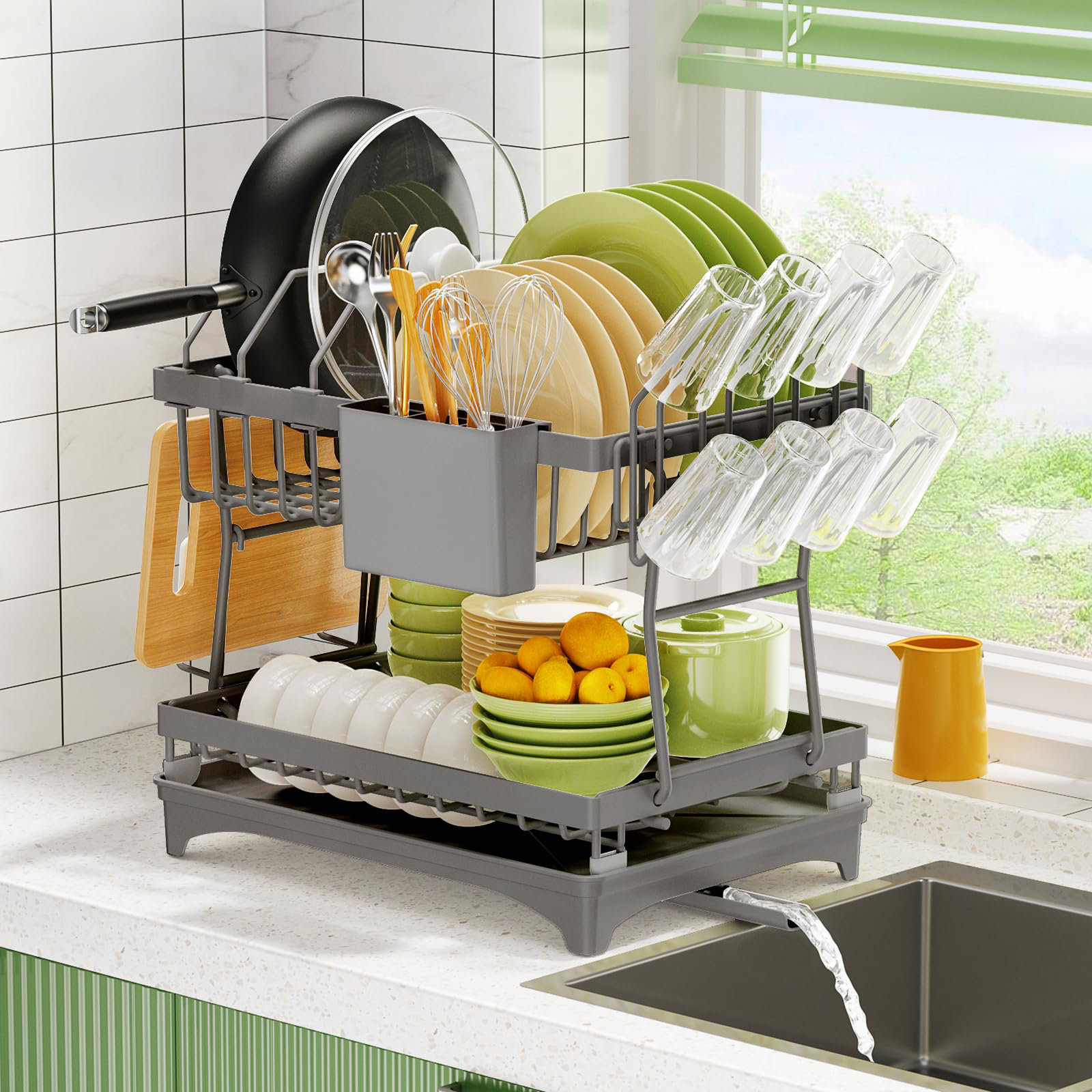 MASTER CRAFT WINDOW AND DOOR Rustproof Stainless Steel Dish Drying Rack ...