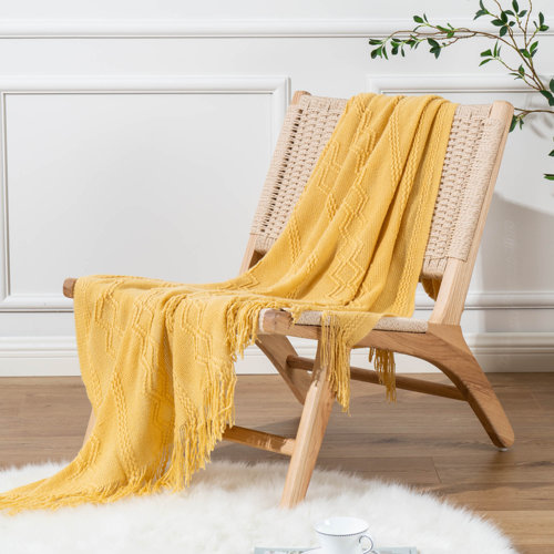 Wayfair | Yellow & Gold Blankets & Throws You'll Love in 2023