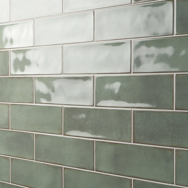 Bond Tile 4" x 12" Ceramic Handmade Look Subway Wall Tile & Reviews ...