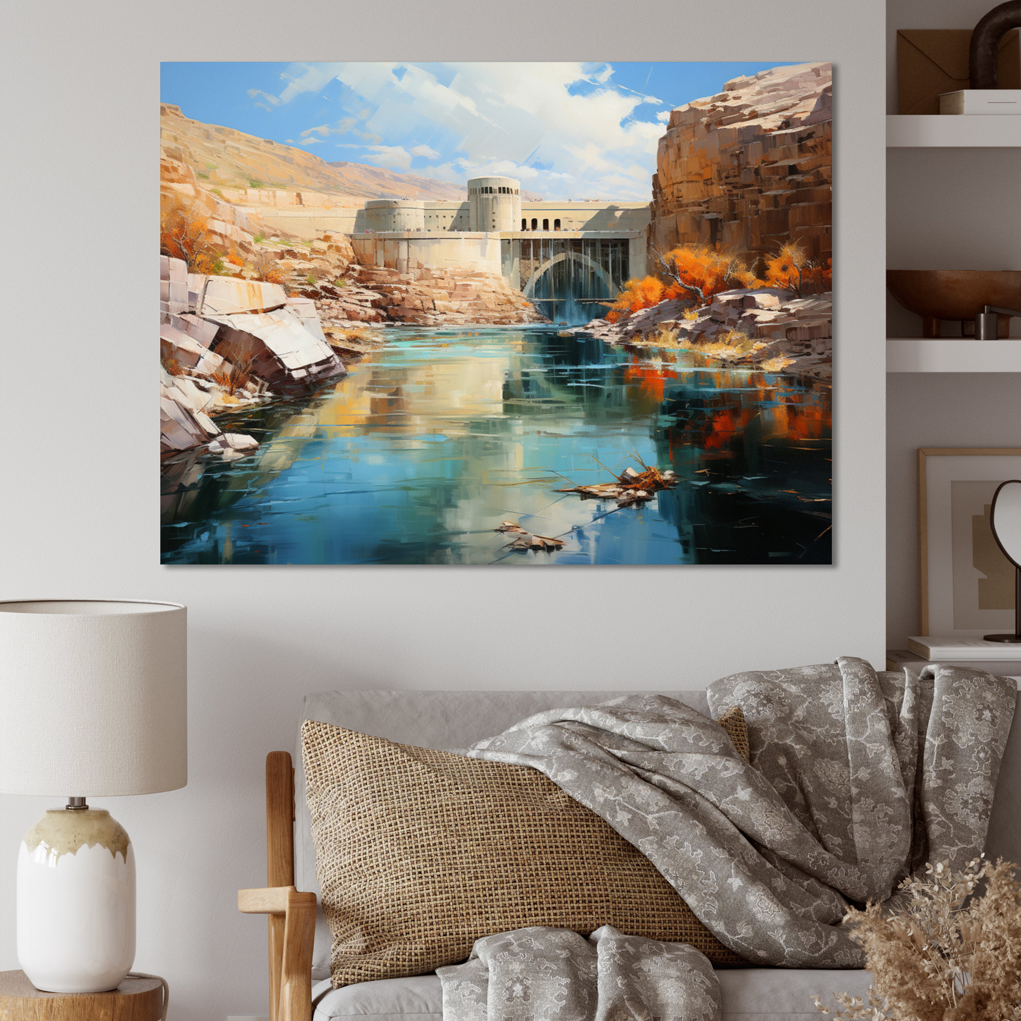 Ebern Designs Glen Canyon Dam - Print on Canvas | Wayfair