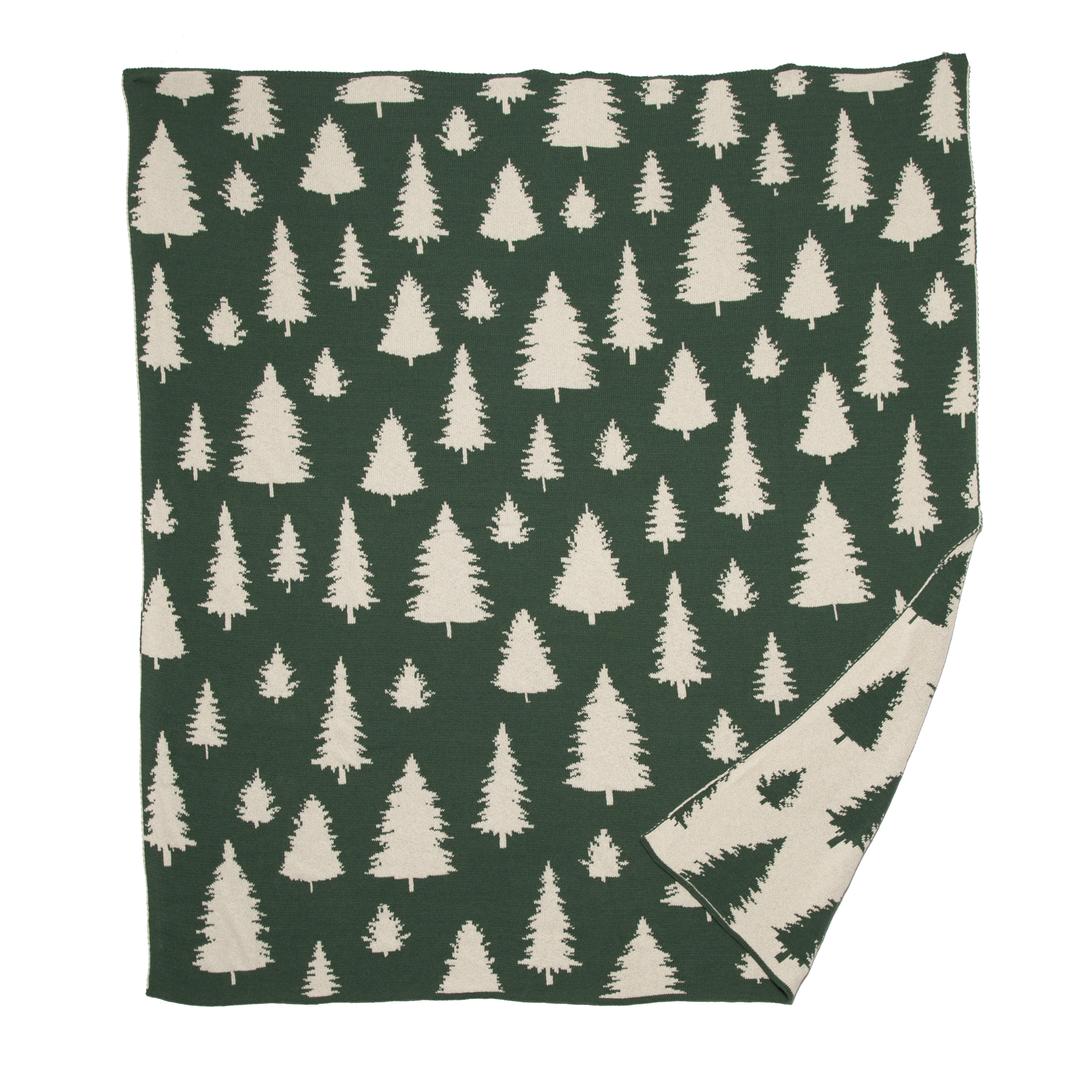 In2Green Reversible Fir Tree Throw | Wayfair