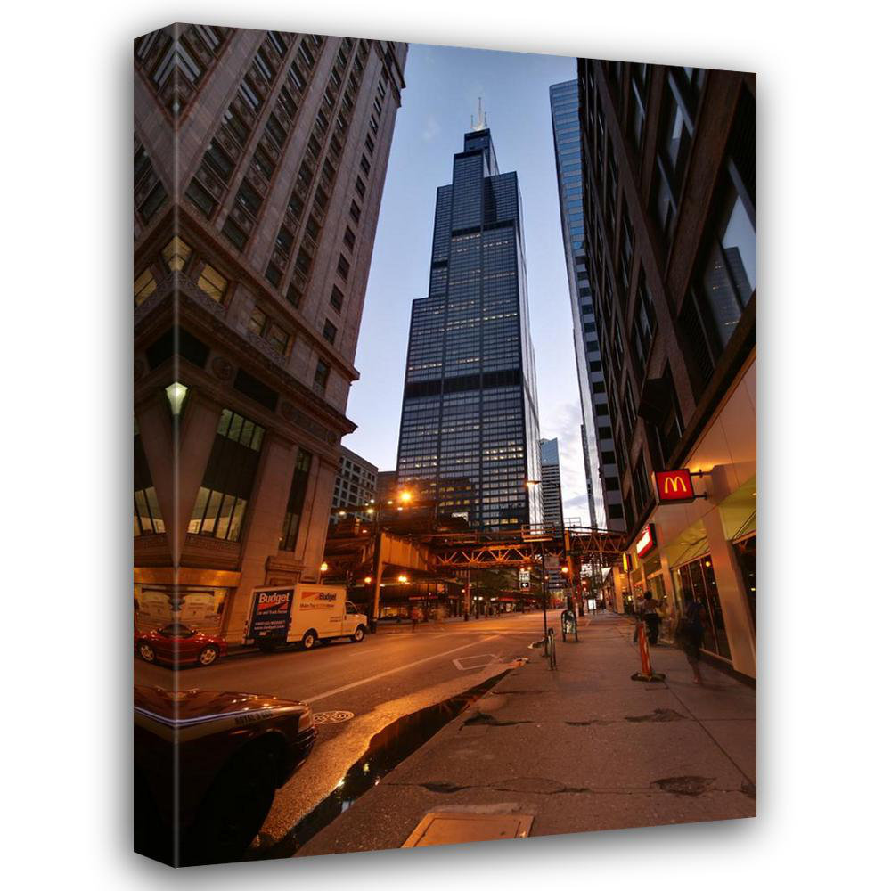 Winston Porter Willis Tower (Sears) at Night | Wayfair