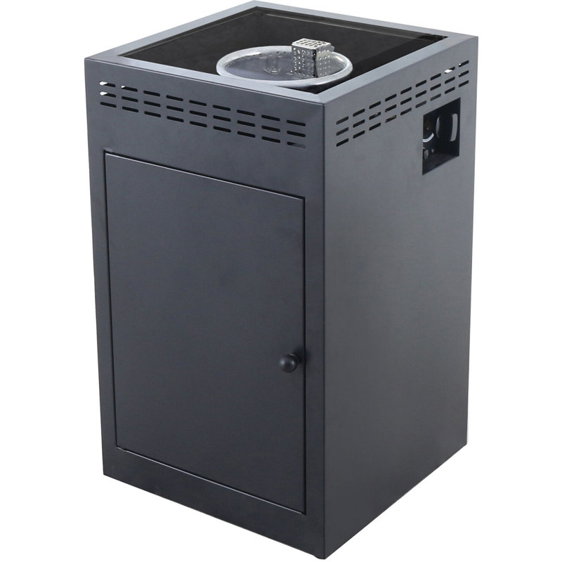 Winston Porter Tile-Top Steel Propane Fire Column & Reviews | Wayfair