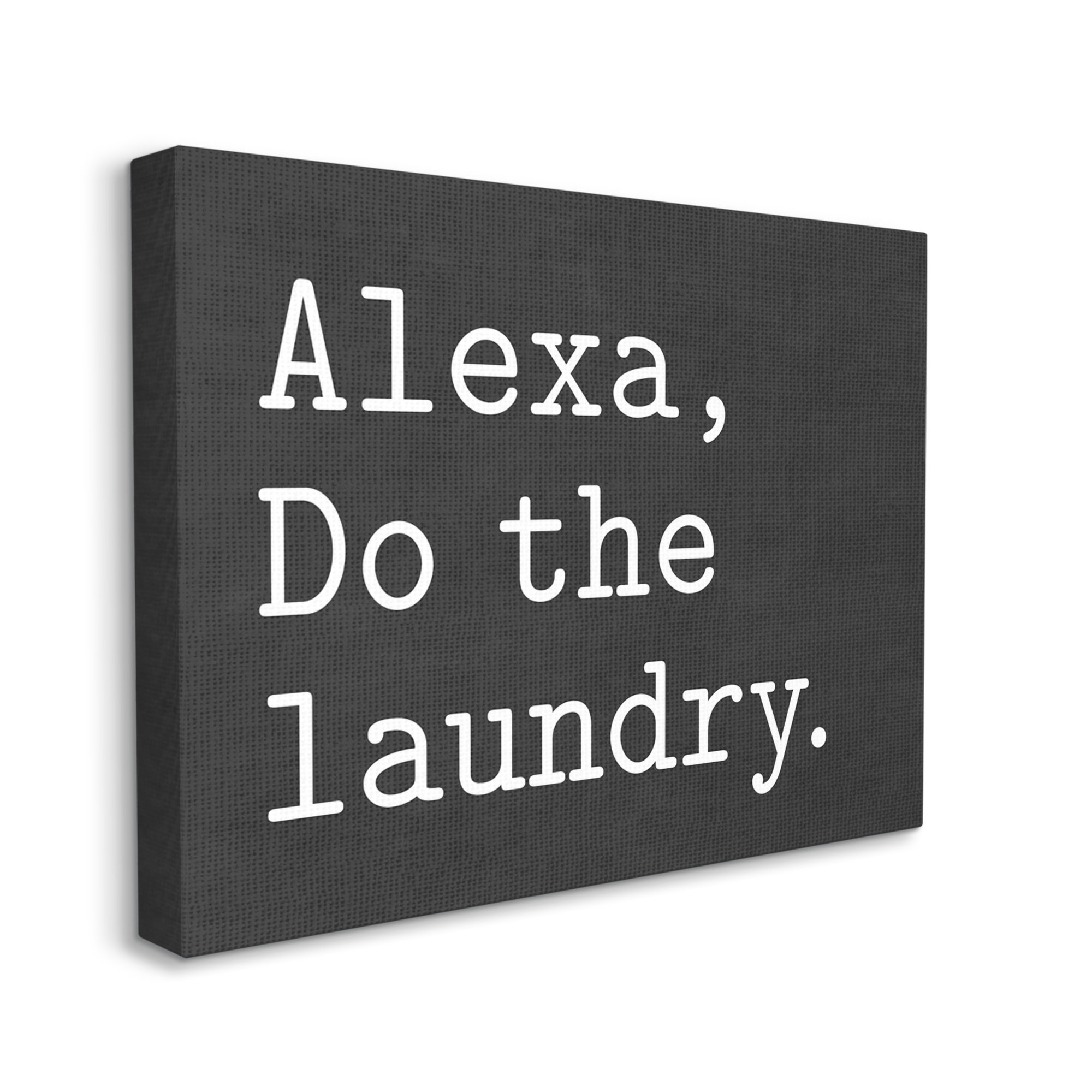 Stupell Industries Alexa, Do the Laundry Phrase Modern Minimal by ...