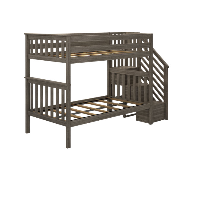 Harriet Bee Bolles Solid Wood Standard Bunk Bed & Reviews | Wayfair