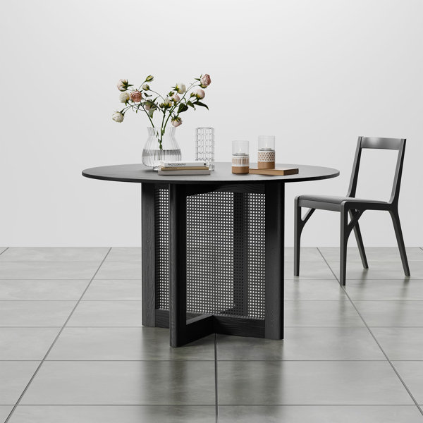 Black Round Dining Tables You'll Love | Wayfair