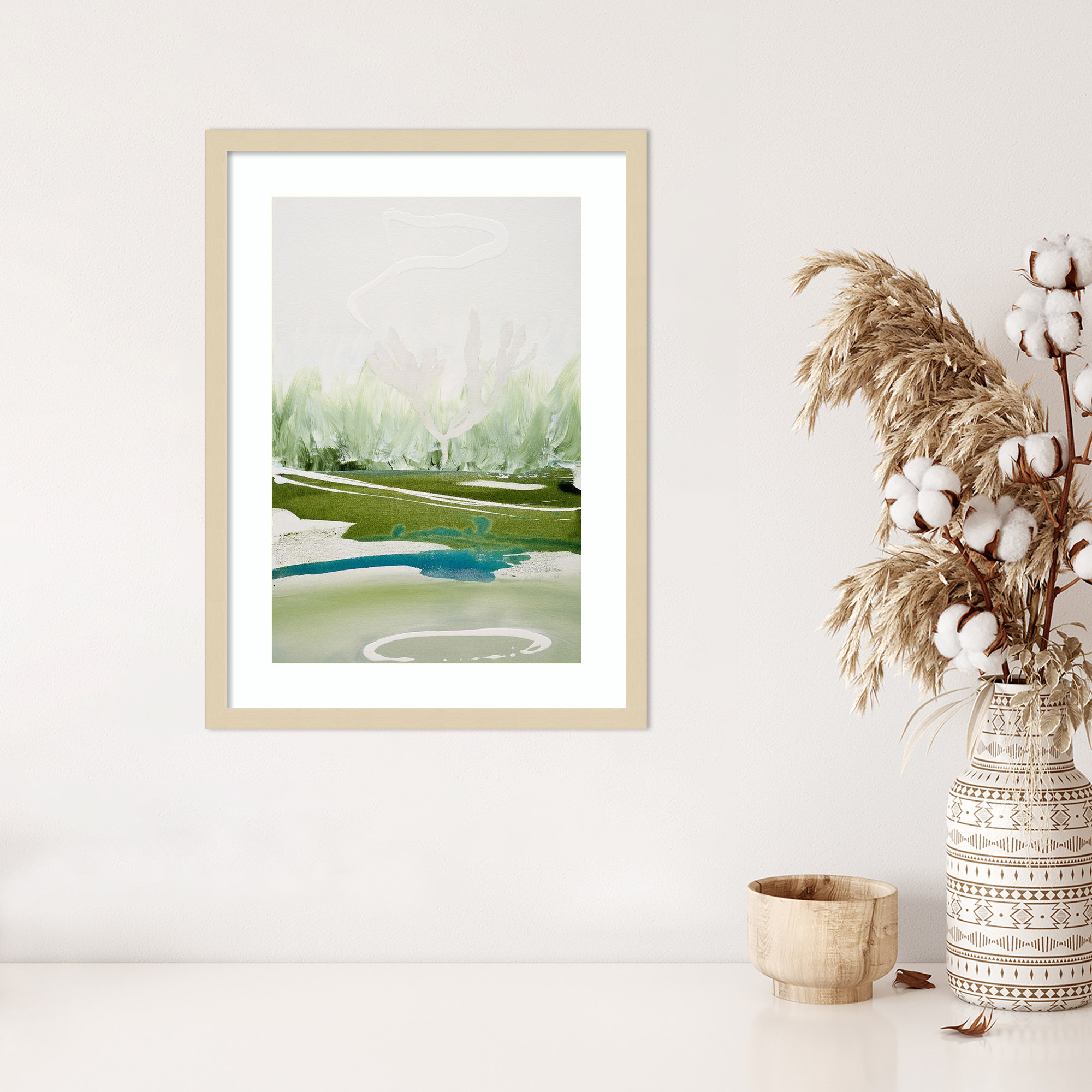 Red Barrel Studio® Limpid Lake View by Wood Framed Wall Art Print | Wayfair