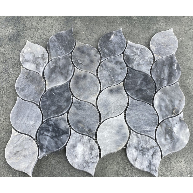 Miletos Stone Collection Marble Grid Mosaic Sheet Wall & Floor Tile ...