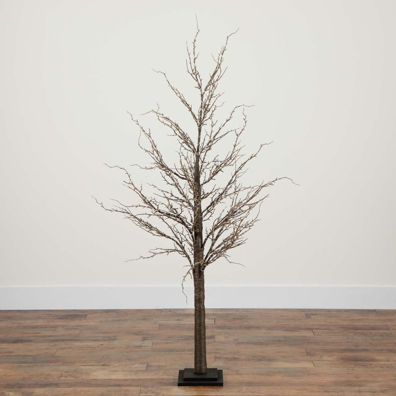 The Holiday Aisle® 5ft. Pre-Lit Artificial Twig Tree with 360 Warm ...