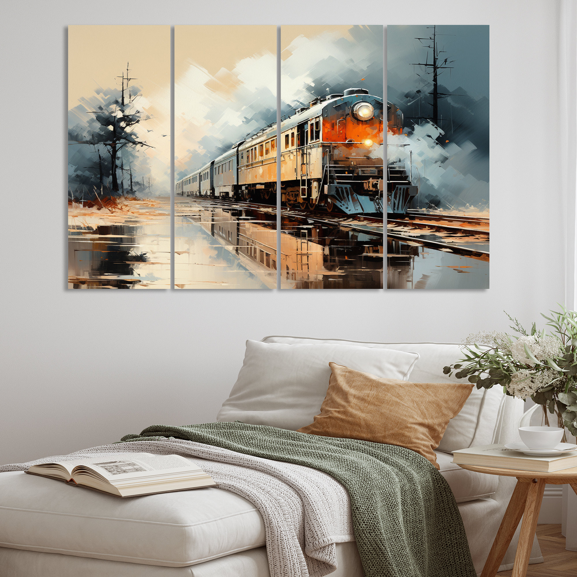 Williston Forge " Abstract Train Sublime Landscapes III " 4 - Pieces ...
