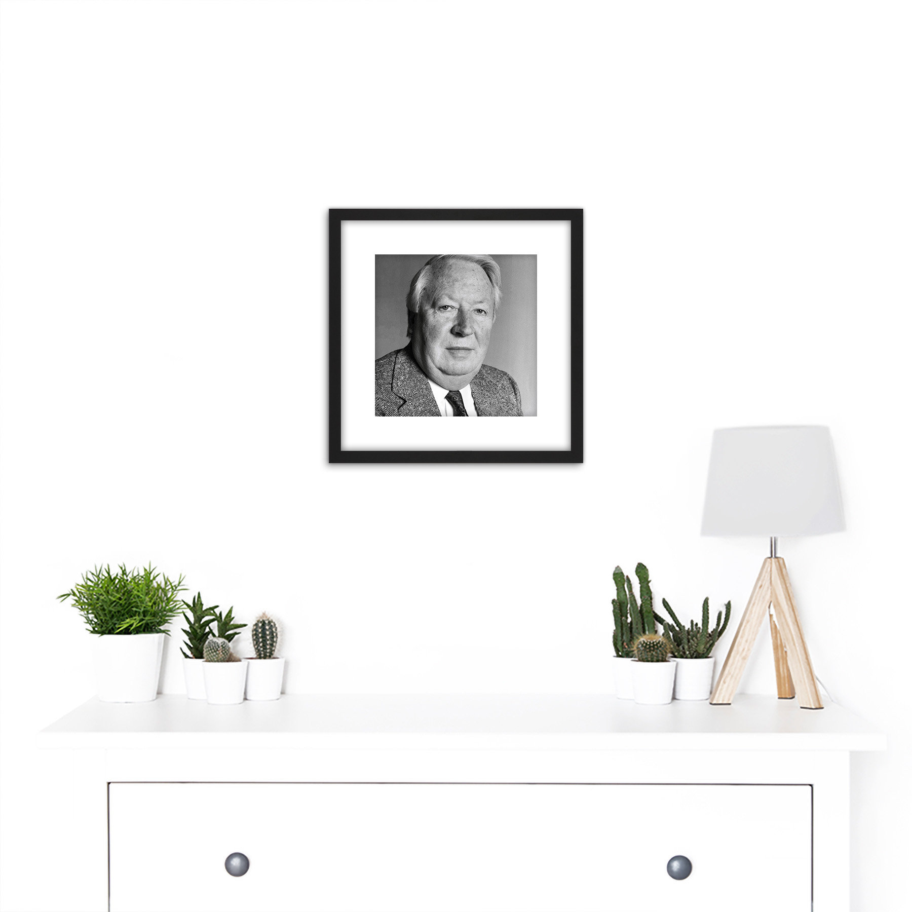 17 Stories Portrait Prime Minister Ted Heath by Jim Warren - Picture ...