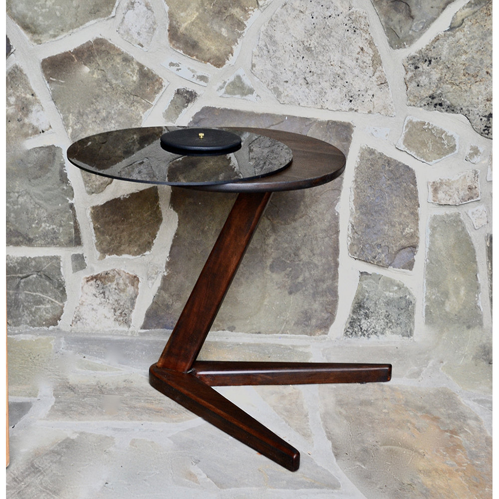 Janosi Design Droid Tray Top Pedestal End Table | Wayfair