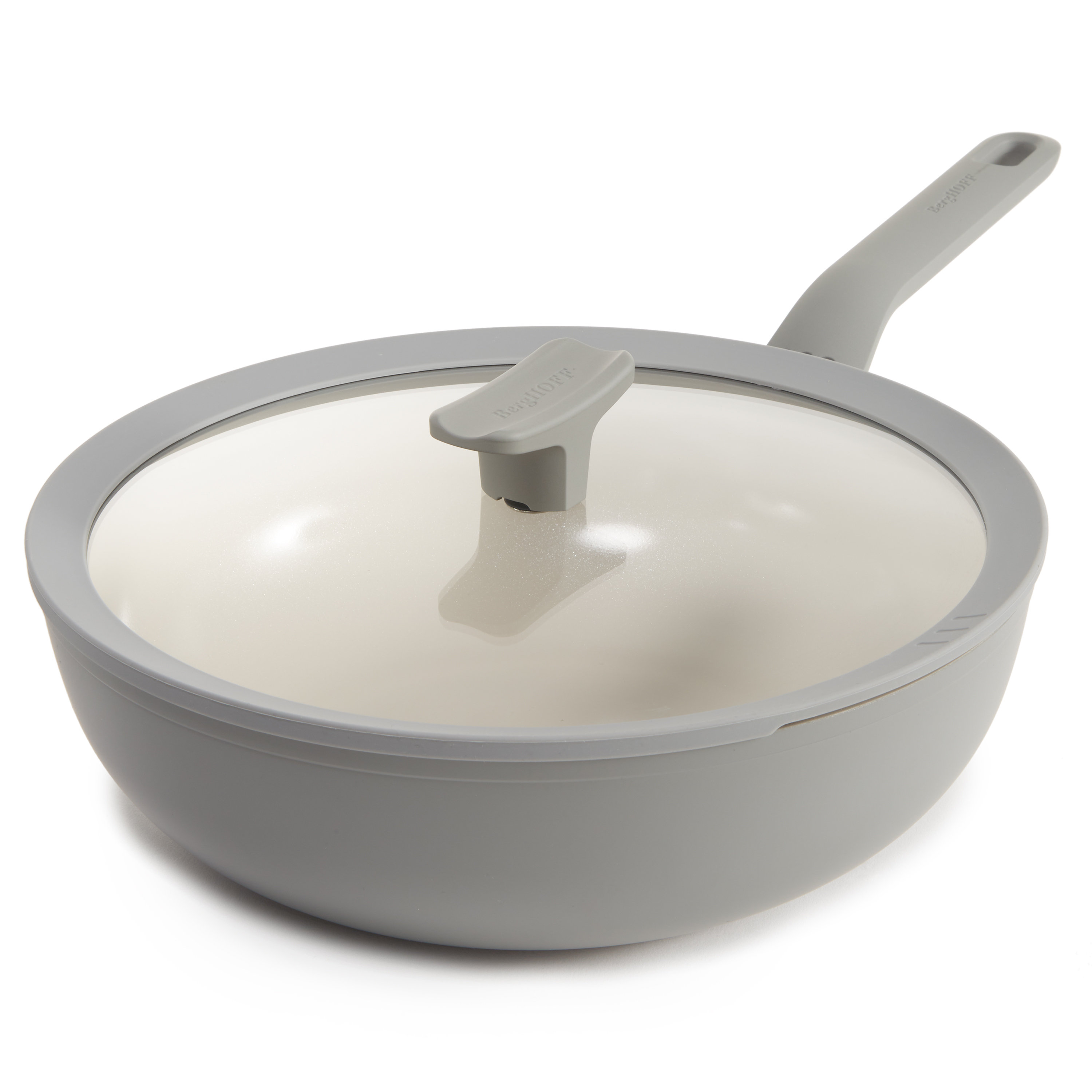 BergHOFF Leo Balance Non-Stick 4.4Qt. Ceramic Aluminum Wok with 11 ...