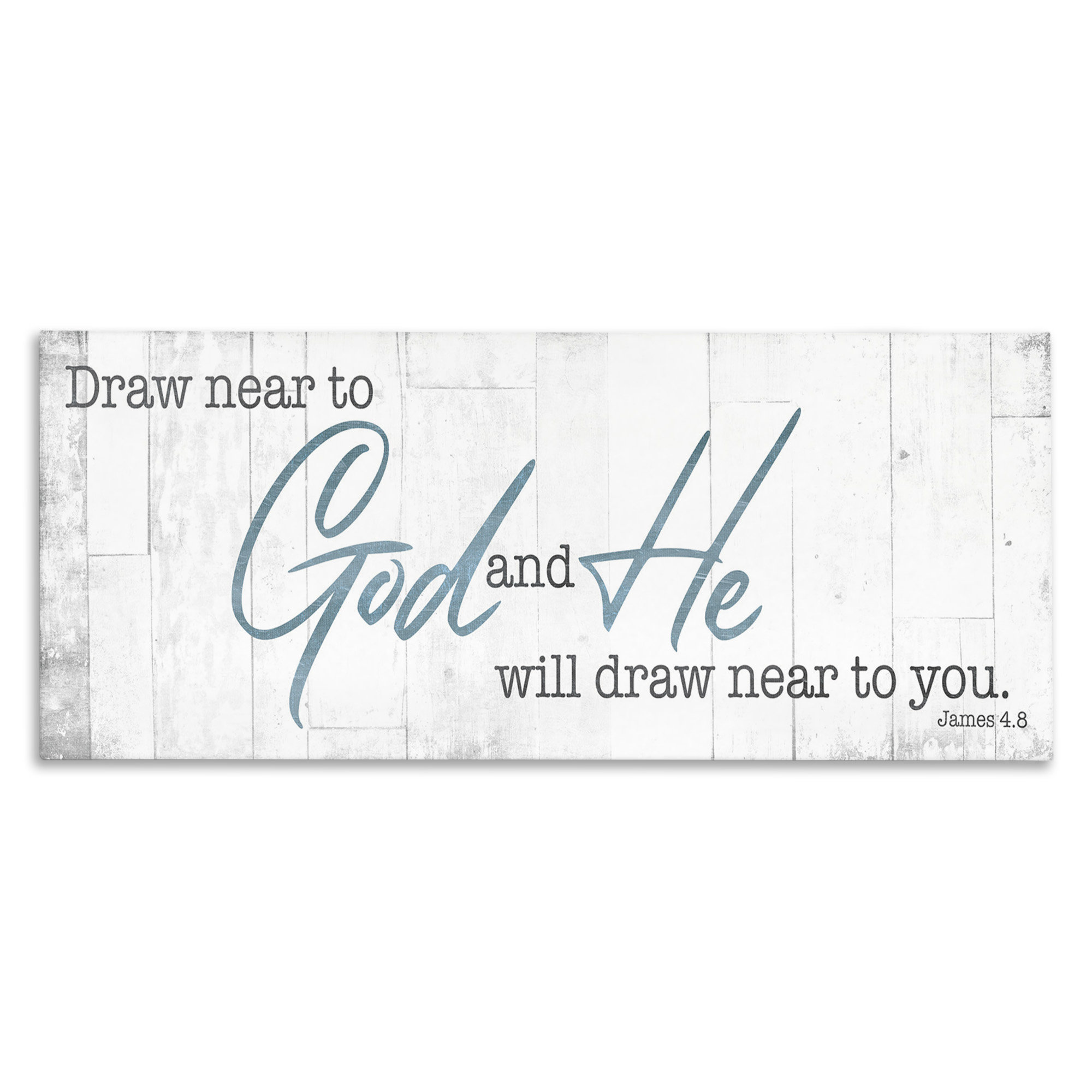 Red Barrel Studio® Draw Near to God Phrase Charming Faith Based by ...