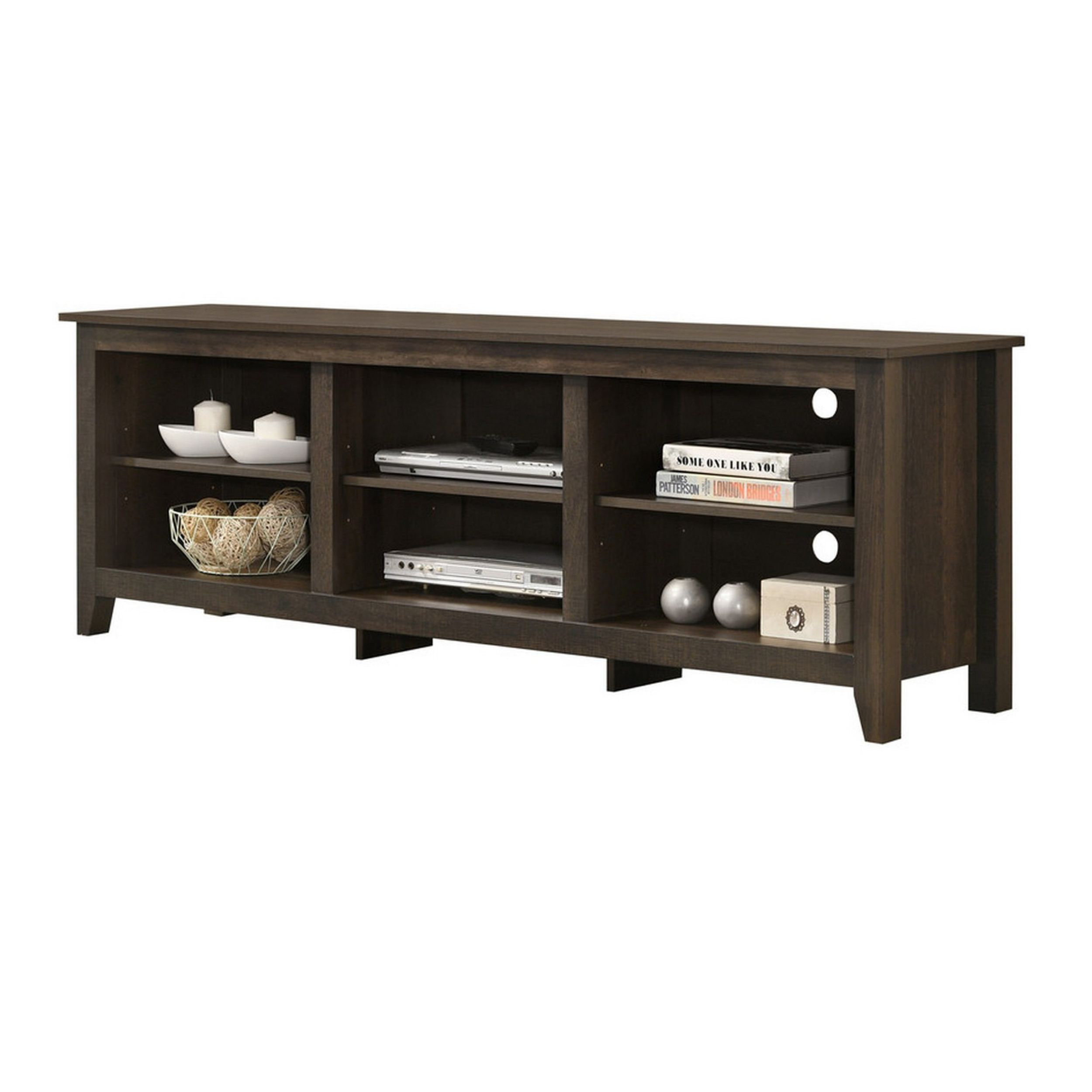 Red Barrel Studio® 70 Inch Wide TV Media Entertainment Console With 6 ...