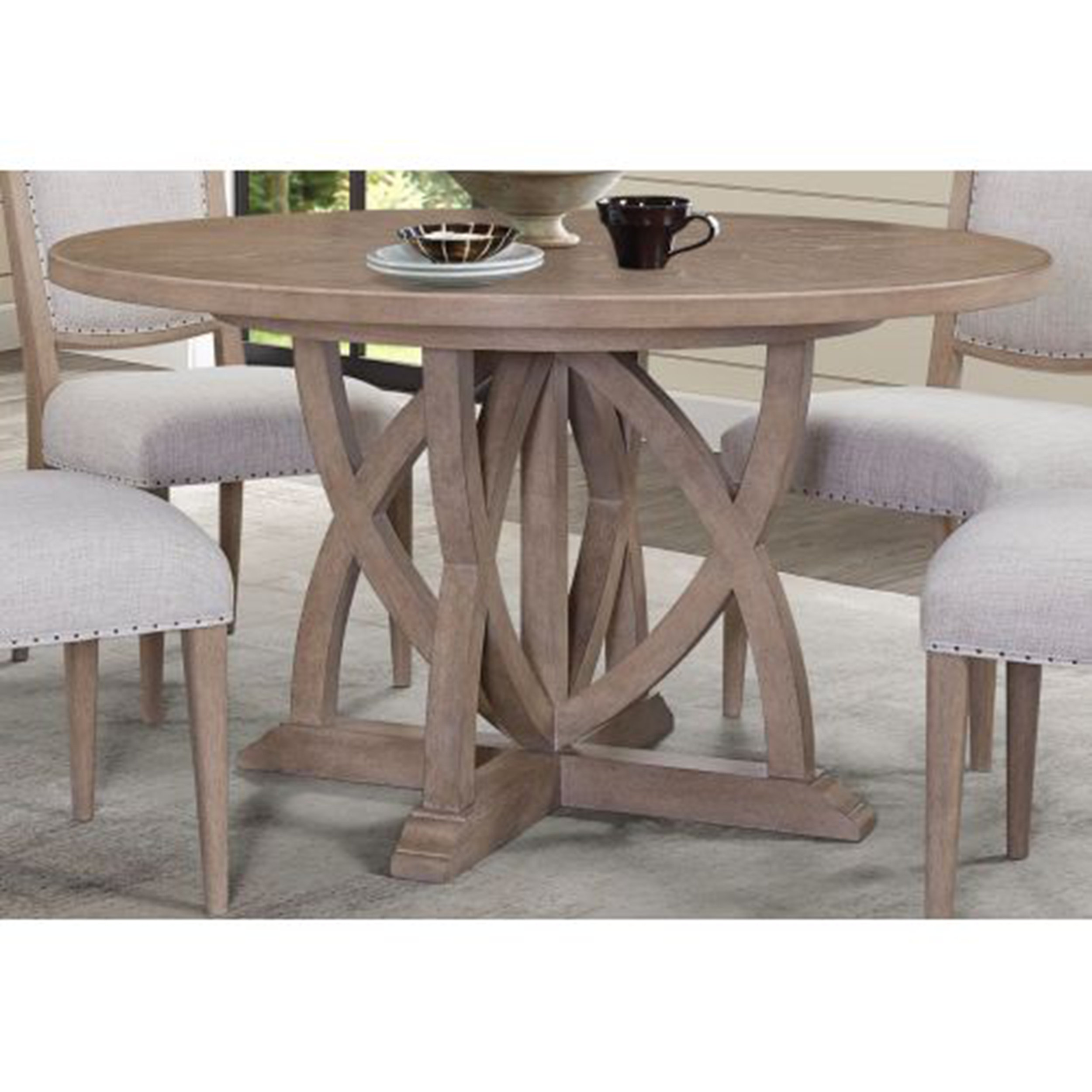 Latitude Run® Round Expandable Dining Table - Flexible Seating for Your ...
