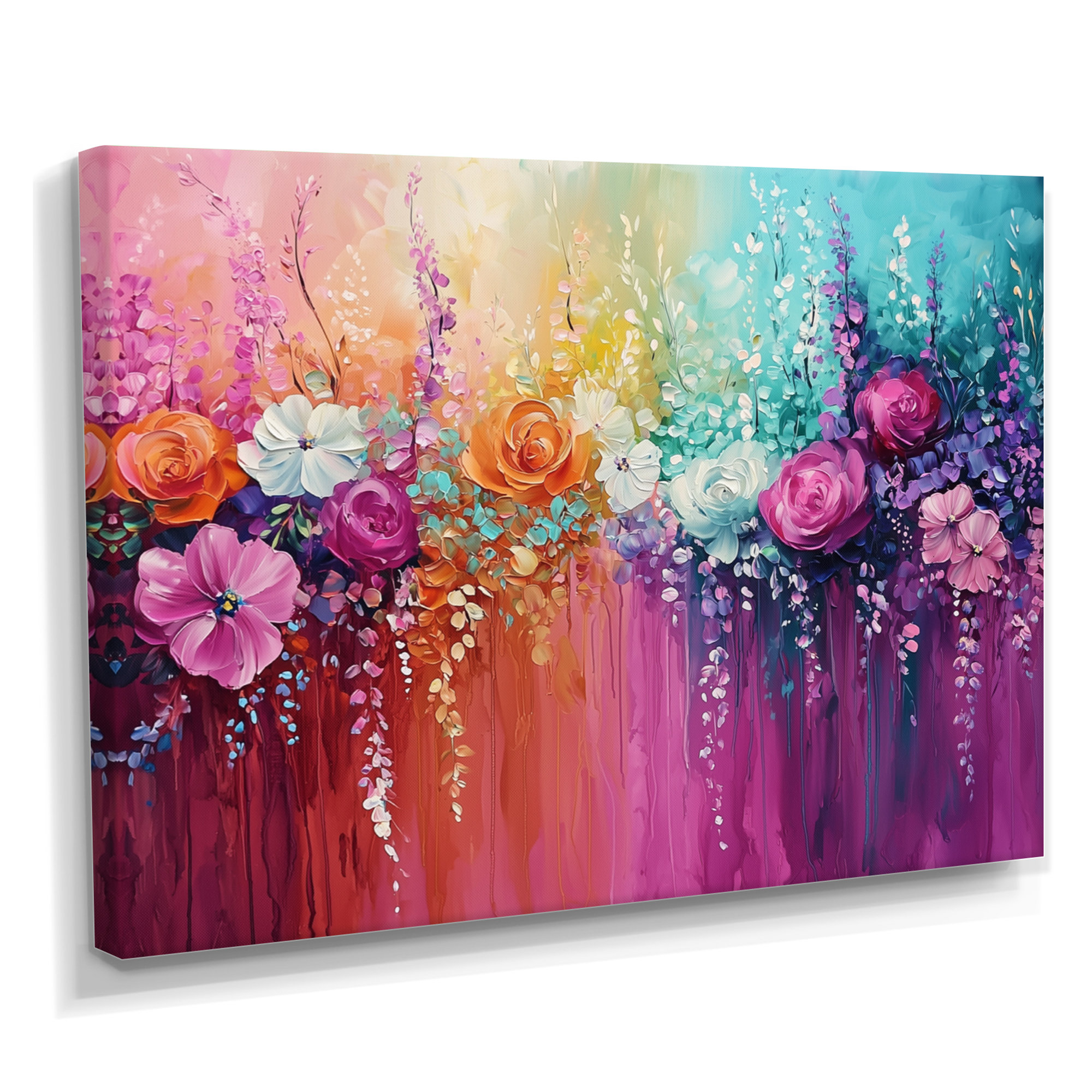 Winston Porter Lavender Chromatic Dance Of Flowers II - Floral Framed ...