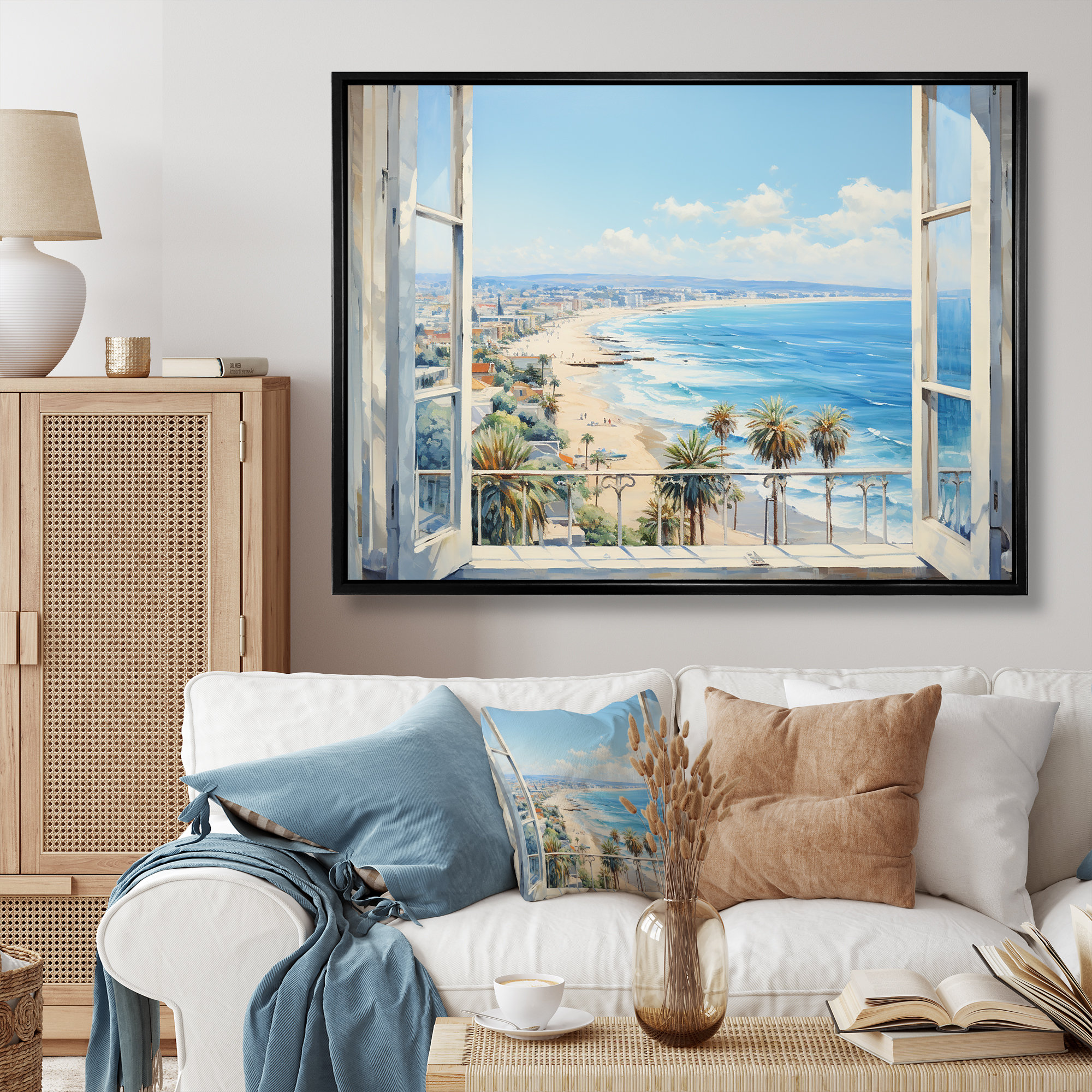 Highland Dunes California shoreline Window View II - Los Angeles Wall ...