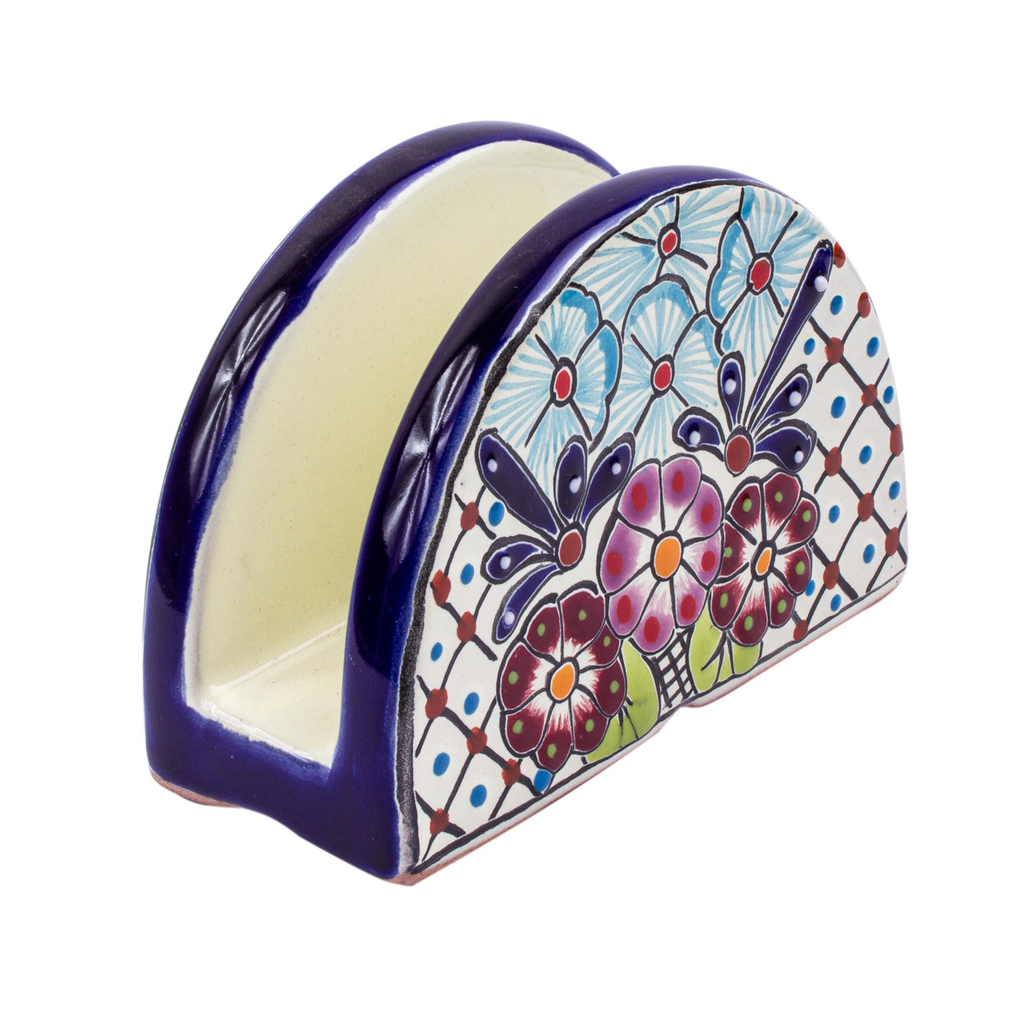 Canora Grey Traditional Flowers Ceramic Napkin Holder | Wayfair
