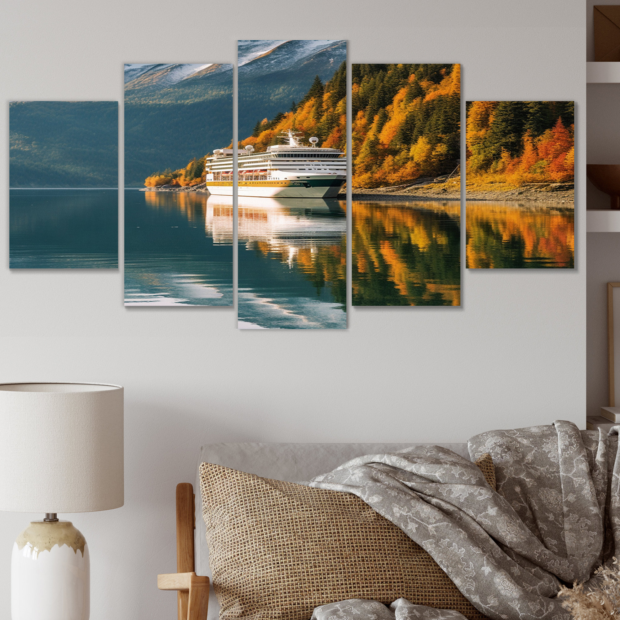 Design Art Breathtaking Cruise In Alaska - Landscapes Metal Wall Art ...