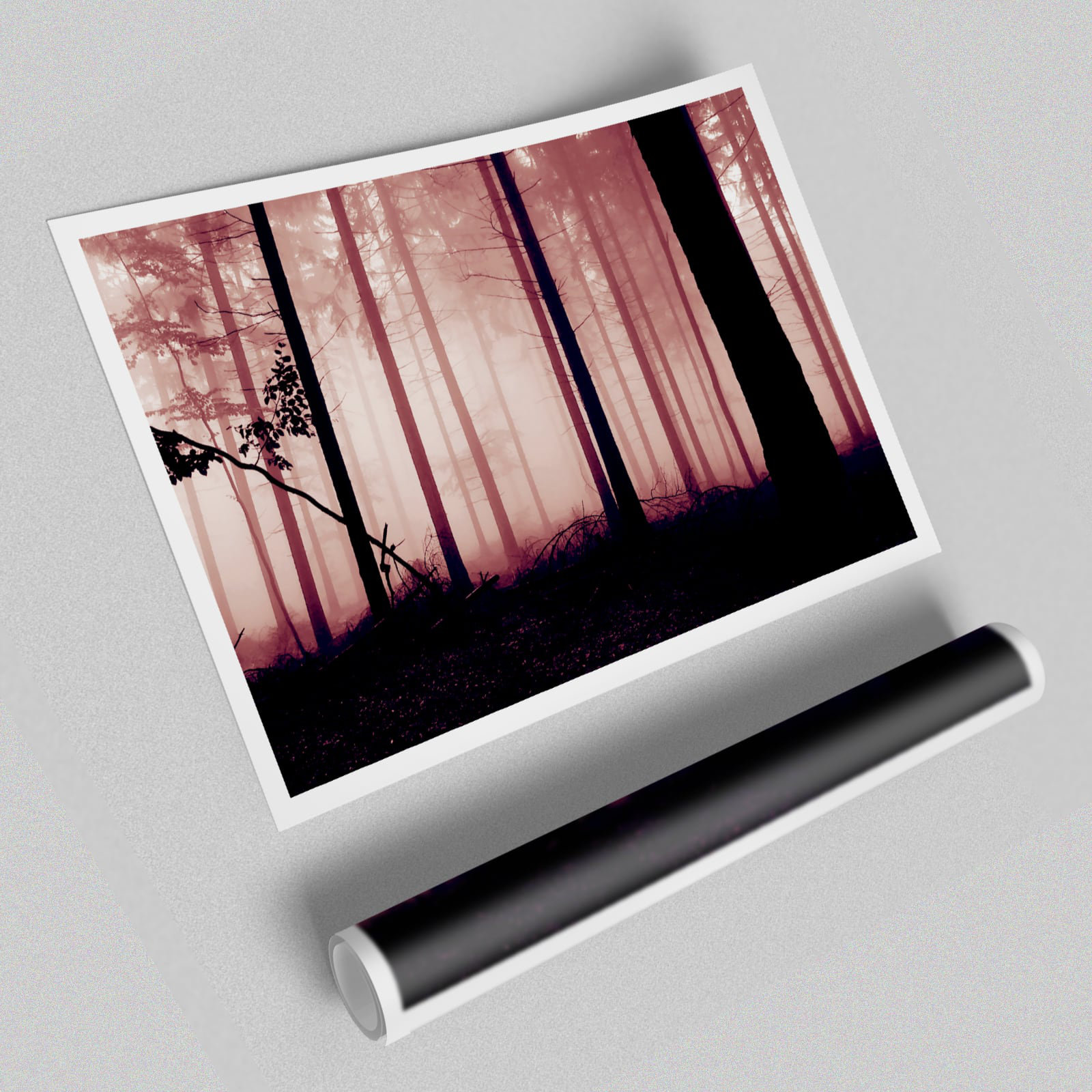 East Urban Home 'Mauve Forest Mist' - Unframed Graphic Art Print on ...