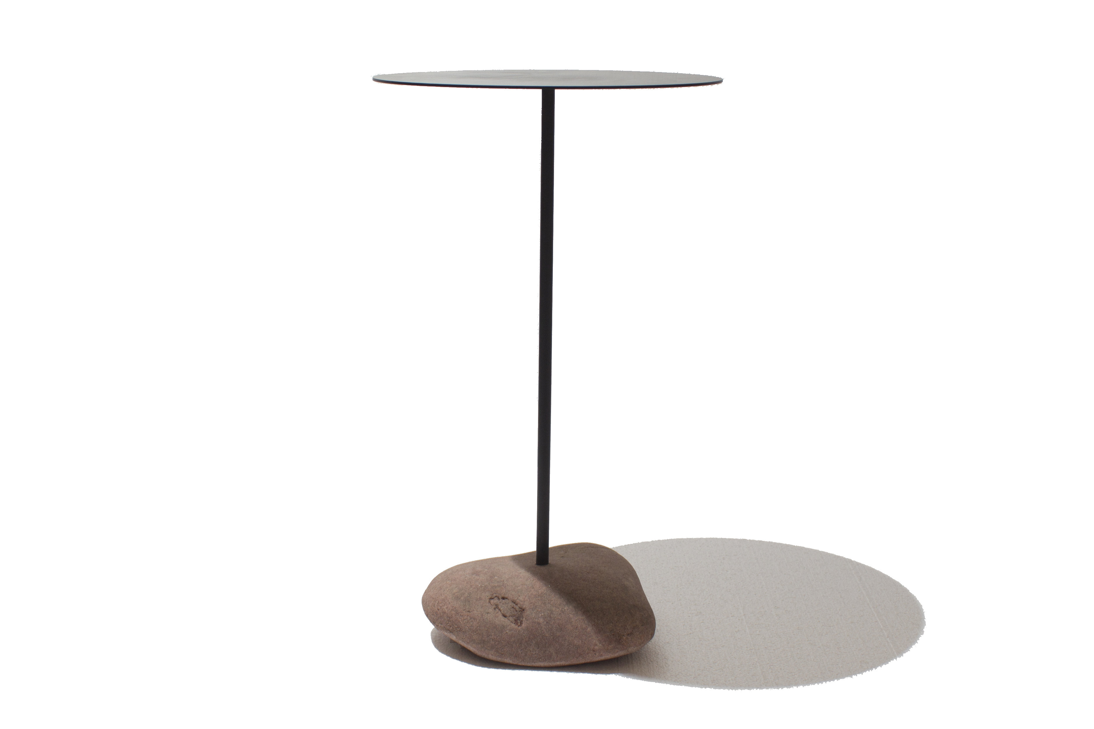 Tronk Design Rocky Steel Pedestal End Table | Wayfair