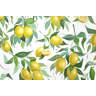 Lark Manor™ Lemon Pattern Leaves Illustrative Framed Canvas | Home ...