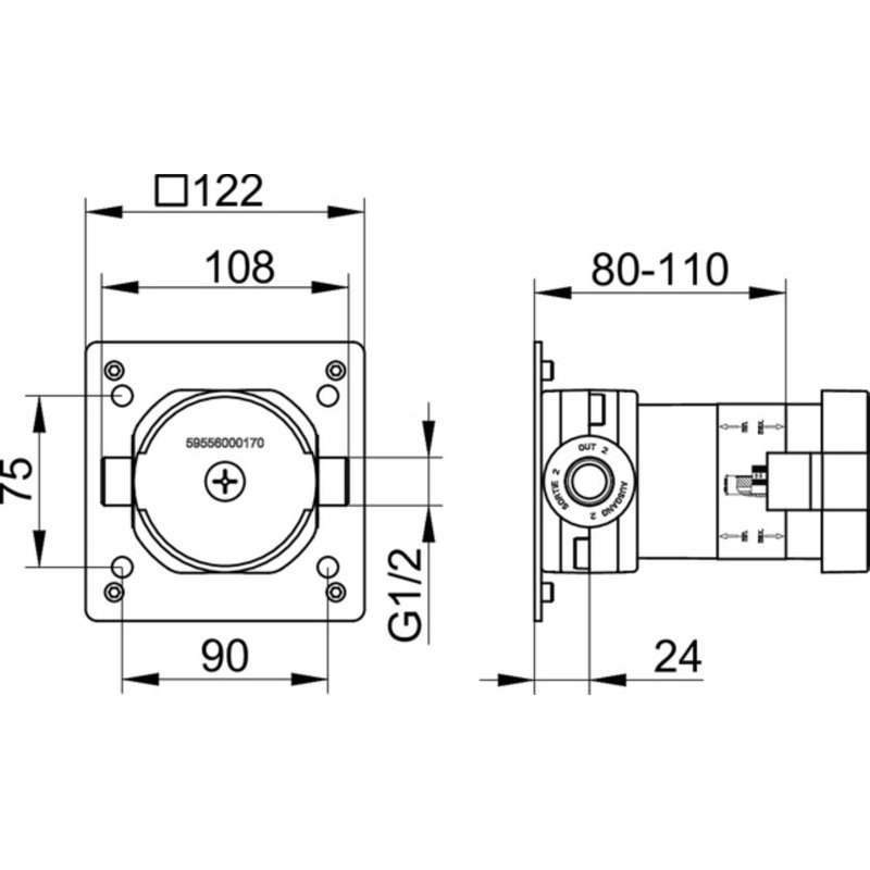 Keuco Installation Unit Concealed | Wayfair.co.uk