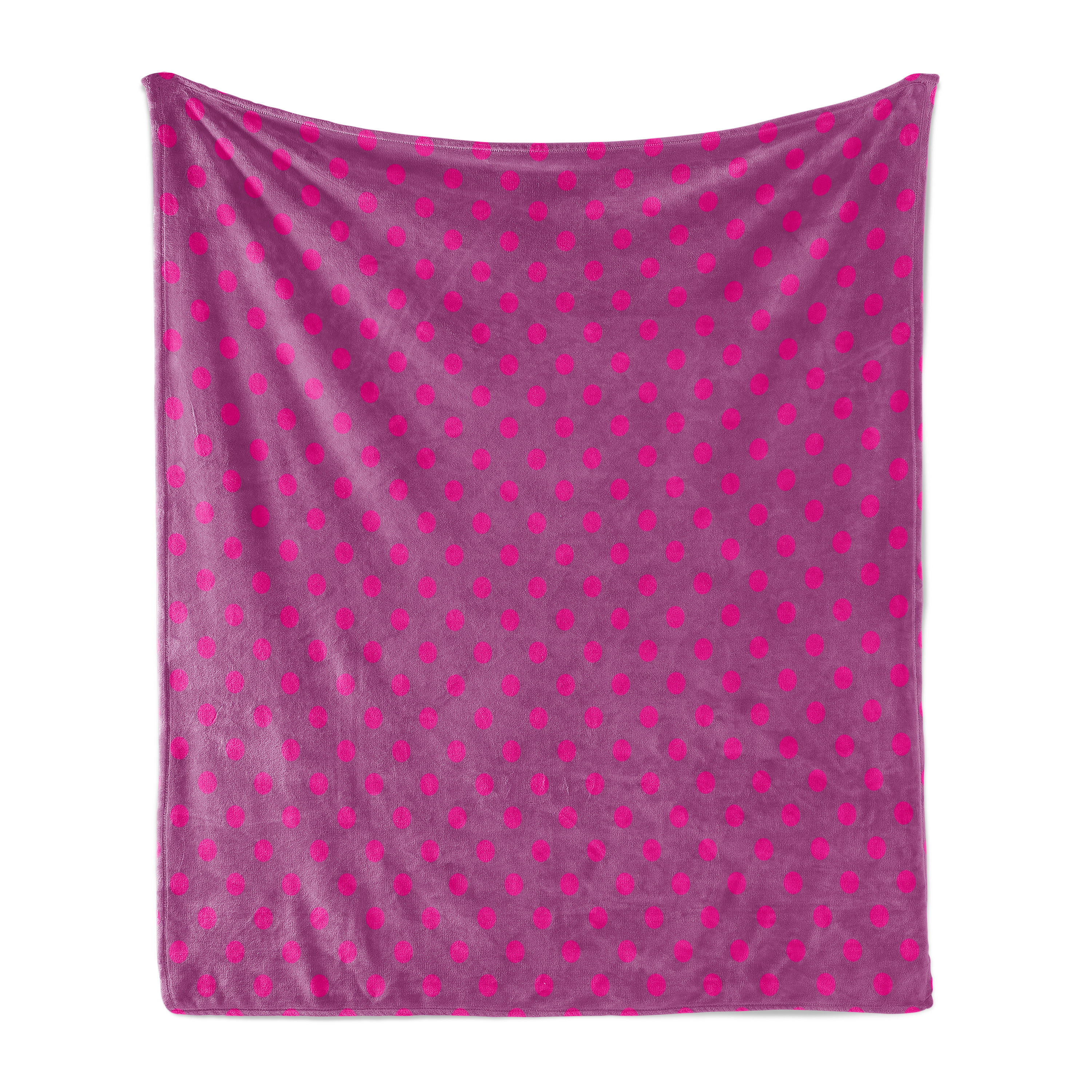 Ambesonne Magenta Fleece Throw Blanket Traditional Circles | Wayfair