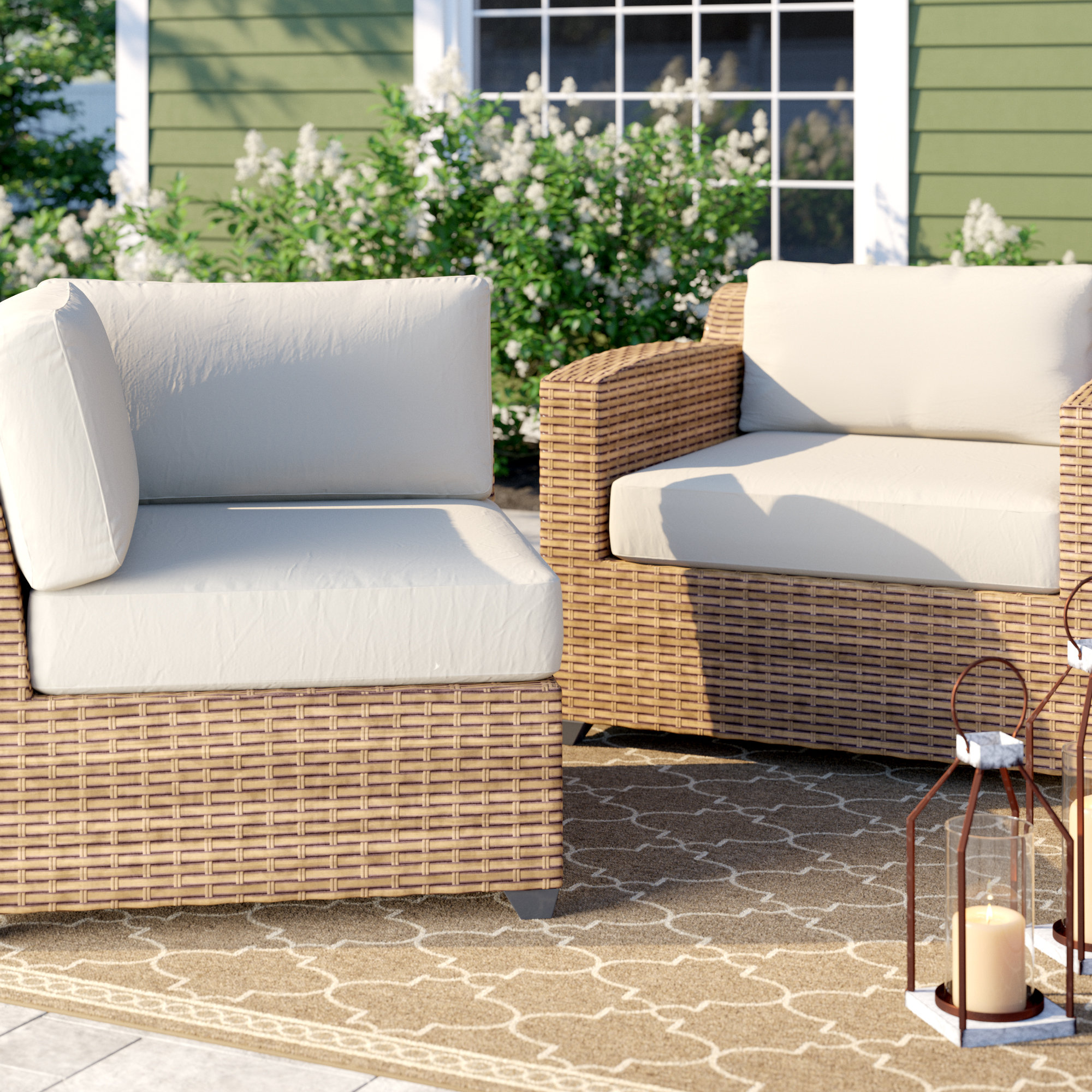 Beachcrest Home™ Gerrald Outdoor Seat/Back Cushion | Wayfair